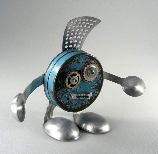 Brian Marshall’s Sculptures out of Scrap Materials | Amusing Planet